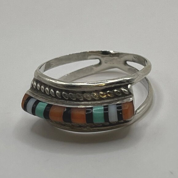 Native American | Jewelry | Native American Multi Stone Zuni Sterling ...